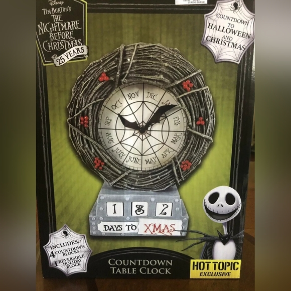 Disney | Accents | Nightmare Before Christmas Countdown Clock | Poshmark